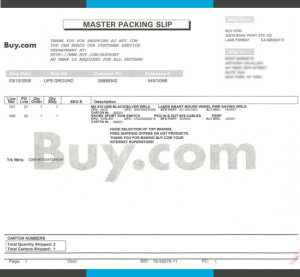 Packing Slips